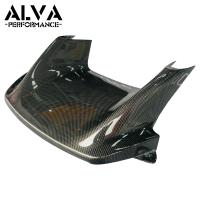 China 2021 Ferrari SF90 Dry Carbon Fiber Body Kits Front Lip Side Skirts Rear Diffuser Rear Spoiler Replacement Components for sale