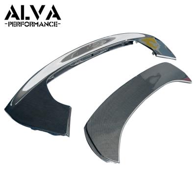 China Dry Carbon Fiber Rear Spoiler Assetto Fiorano Type Ducktail Rear Wing Tailored for Ferrari SF90 Stradale PHEV Vehicles for sale