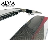 China Dry Carbon Fiber Rear Spoiler Assetto Fiorano Type Ducktail Rear Wing Tailored for Ferrari SF90 Stradale PHEV Vehicles for sale