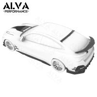 China Excellent Fitment MiW Design Rear Bumper Diffuser Dry Carbon Fiber Aero Body Kits Lightweight Performance BMW I4 for sale