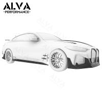 China Excellent Fitment MiW Design Rear Bumper Diffuser Dry Carbon Fiber Aero Body Kits Lightweight Performance BMW I4 for sale