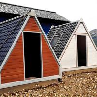 China Waterproof Triangle House Steel Structure Container and Villa Featuring Sandwich Panel for Office Shop and Home Use for sale