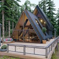 China Durable Steel Triangle House, Luxurious 2 Bedroom Mobile Accommodation Suitable for Living Space and Office Use for sale