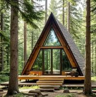 China Luxury Triangle Prefab Home, Unique Modern Stylish Design High Quality Prefabricated Living House for sale