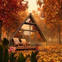 China Luxury Triangle Prefab Home, Unique Modern Stylish Design High Quality Prefabricated Living House for sale