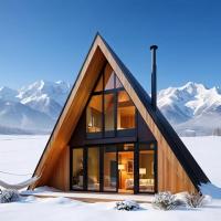 China Customizable Triangular Prefab House, Lightweight Sturdy Steel Structure, Factory Direct Supply for Outdoor Living & Leisure for sale