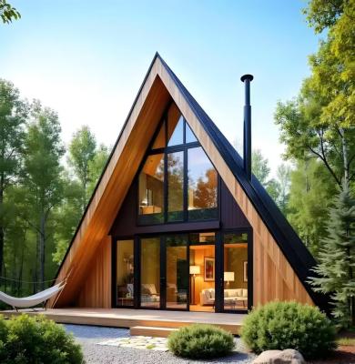 China Modern Minimalist Prefab Triangle Houses High Quality Wood Materials Factory Supply Hot Sale Steel Structure for sale