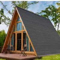 China New Product Hot Sale High End Glamping Luxury Enhanced Steel Structure Triangle Prefab Accommodation Modern Customizable for sale