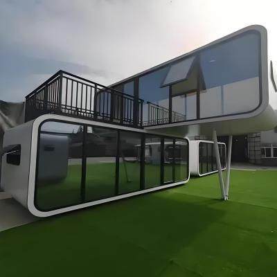 China Yoncheng Competitive Price Sustainable Rectangle Prefab Steel Building Quick Assembly Apple Cabin Solar Powered Waterproof for sale