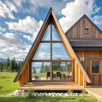 China Innovative All-Season Modular Wooden House, Comfortable Steel Structure Prefab Building with Modern Architectural Design for sale