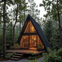 China Customized Triangular Light Steel House, Low Cost & High Quality Luxury Prefab Building for Real Estate for sale