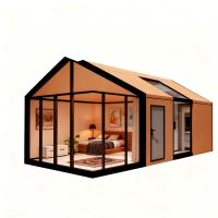 China High Quality A-Frame Prefab Steel Structure Durable Triangle House Villa Resort Apartments Prefab Houses for sale