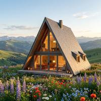 China Waterproof Movable Steel Triangle House, Luxurious 1 to 2 Bedroom Small Prefab Home for Family Living for sale