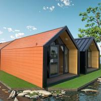 China Triangular Steel Structure House, Customized European Design Fast Assembly Portable Prefab Building for Hotel Office and Storage for sale