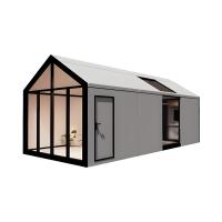 China Modern Modular Prefabricated Villa Resort Eco-Friendly Durable Steel Container House with Waterproof Courtyard for Apartments for sale