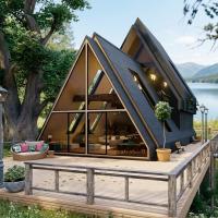 China Premium Triangular Prefab Glamping Accommodation, Reliable Steel Structure for Countryside Campsite Upgrading for sale
