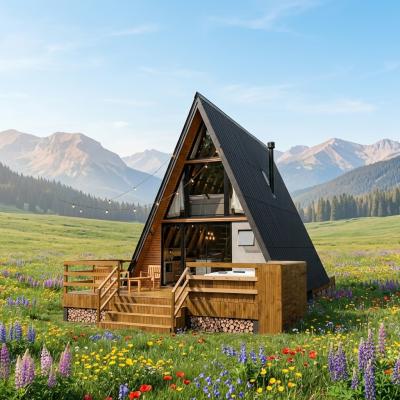 China Robust Anti-Corrosion Triangular Prefab Modular House for Temporary Backyard Outdoor Living Shelter Space Unit for sale