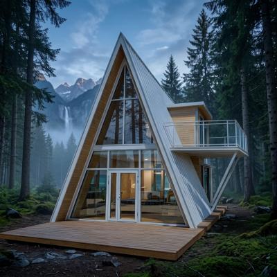 China Long Service Life Rust Prevent Triangle Prefab Home, Flexible Modular Shelter for Temporary Outdoor Backyard Space for sale