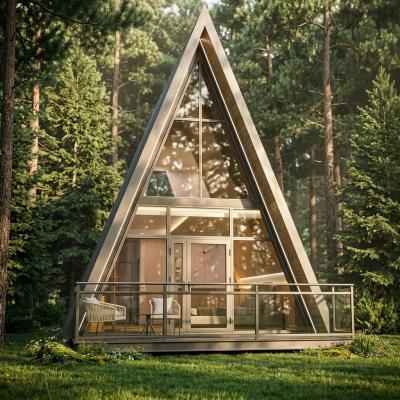 China Bestselling Triangular Cabin, Robust Steel Structure Mobile Prefab Unit Suitable for Campsite Stays and Vacation Accommodation for sale