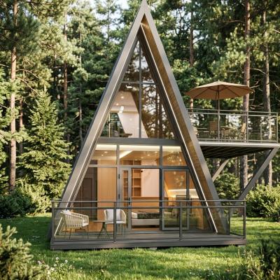 China Modern Fashion High Quality Triangle Prebuilt House Sturdy Prefabricated Space for Family Daily Living for sale