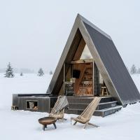China Robust Stabilized Steel Structure Triangular Wood Prefabricated Lodge Warm Safe Space for Long-Stay Family Use for sale
