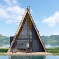 China Well Crafted Triangular Prefabricated House Spacious Living Space Perfect for Family Vacation and Resort Leisure Scenarios for sale
