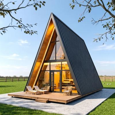 China Triangle Frame Steel Small Lodge, Rigorous Quality Verification, Climate Adaptive Build for Hotel Courtyard Housing for sale