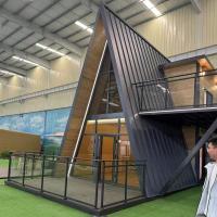 China Environment-safe Triangle Leisure Cabin, Combined Wood Steel Framework for Resort Glamping, Consistent Bulk Supply for sale