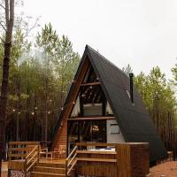 China Steel Triangular Frame Small Lodge With Rigorous Quality Control, Weather Adaptive Prefab House for Hotel Courtyard Living Units for sale