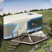 China Luxury Modular Tiny Home 2 Bedroom Space Capsule House Kitchen Fast Steel Apple Cabin Commercial Prefabricated for sale