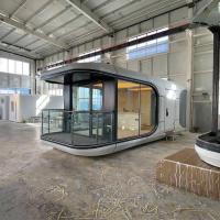 China Luxury Modular Tiny Home 2 Bedroom Space Capsule House Kitchen Fast Steel Apple Cabin Commercial Prefabricated for sale