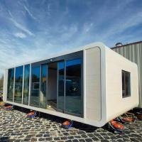 China Factory Shipped Portable Office Pod Movable Modular Prefab Tiny Home Fast Prefabricated Steel Container House Villa Apple Cabin for sale