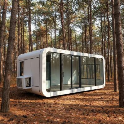 China Apple Cabin, Prefabricated Steel Modular Tiny Home, Portable Office Pod for Villa, Bedroom & Shop, Factory Direct Shipment for sale