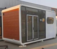 China Luxury Modern Apple Cabin Popular Prefabricated Family Mobile Camping House Apple Pod for sale