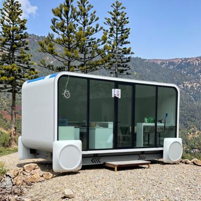 China Apple Mobile Homestay Ware Cabin Office & Outdoor Activities Board House in Scenic Area Made of Wooden & Steel Sandwich Panel for sale