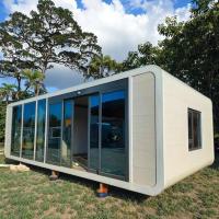 China Durable Eco-Friendly Prefab Tiny Cabin Flat-Pack Assembly Habitat Apple Container House   Tiny Home Prefabricated for sale