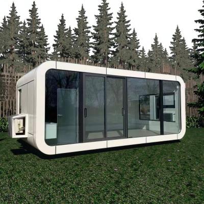 China Custom Personalized Reasonable Price Luxury Portable Modular Container House  Prefab Steel Villa  Tiny Home Smart apple Cabin for sale