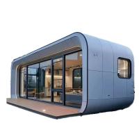 China Custom Personalized Reasonable Price Luxury Portable Modular Container House  Prefab Steel Villa  Tiny Home Smart apple Cabin for sale