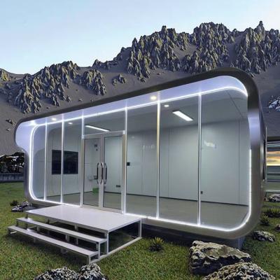 China Stylish Robust Steel Prefabricated Capsule Pod Warm Bedroom Cabin for Villa Hotel Room With Sandwich Panel for sale