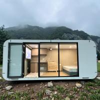 China 20ft Steel Structure Cabin, Mobile Homestay & Board Room, Sandwich Panel Building for Office, Villa & Storage Warehouse for sale
