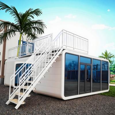 China Creative Portable Apple Cabin Modular Prefab Steel Villa for Outdoor Scenic Homestay Vacation Living Space for sale