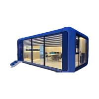 China Easy-to-Build 20ft Flat Container Home Apple Cabin Warehouse Office Made of Steel & Sandwich Panel for Outdoor Use for sale