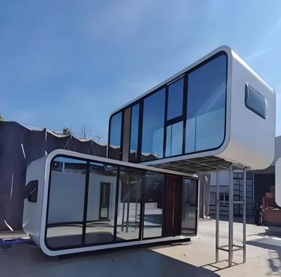 China Hot-Selling Luxury Modern-Designed Apple Cabin Hotel Furniture High Quality Containers Made Prefab Houses for sale