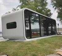 China Hot-Selling Luxury Modern-Designed Apple Cabin Hotel Furniture High Quality Containers Made Prefab Houses for sale