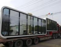 China Hot-Selling Luxury Modern-Designed Apple Cabin Hotel Furniture High Quality Containers Made Prefab Houses for sale