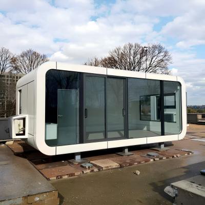 China Durable Eco-Friendly Prefab Tiny Steel Cabin, Easy Flat-Pack Assembly, Fire Resistant Apple Container for Park & Leisure Spaces for sale