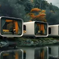 China Apple Mobile Cabin & Container House, Cold and High Temperature Resistant, Portable Units for Hotels and Bedrooms for sale