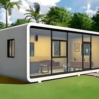 China Apple Mobile Pod Sandwich Panel Container Houses High-Temperature/Cold-Resistant Prefab Steel Houses for Hotels Commercial Use for sale