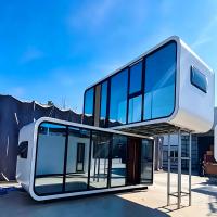 China Upscale Apple Style Micro Capsule, Portable Modern Prefabricated House with Functional Sunroom Features for sale