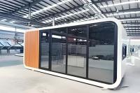 China High-End Apple Pod Steel Mobile Containers High-Temperature Resistant Sound-Insulating Prefabricated Tiny Houses for Shop Modern for sale